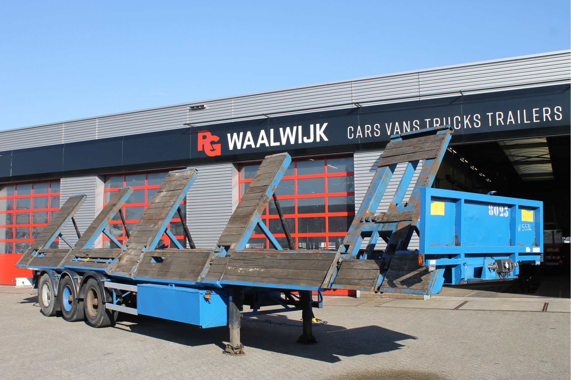 EKW Steel plate carrying trailer Steel plate carrying trailer Breed ...