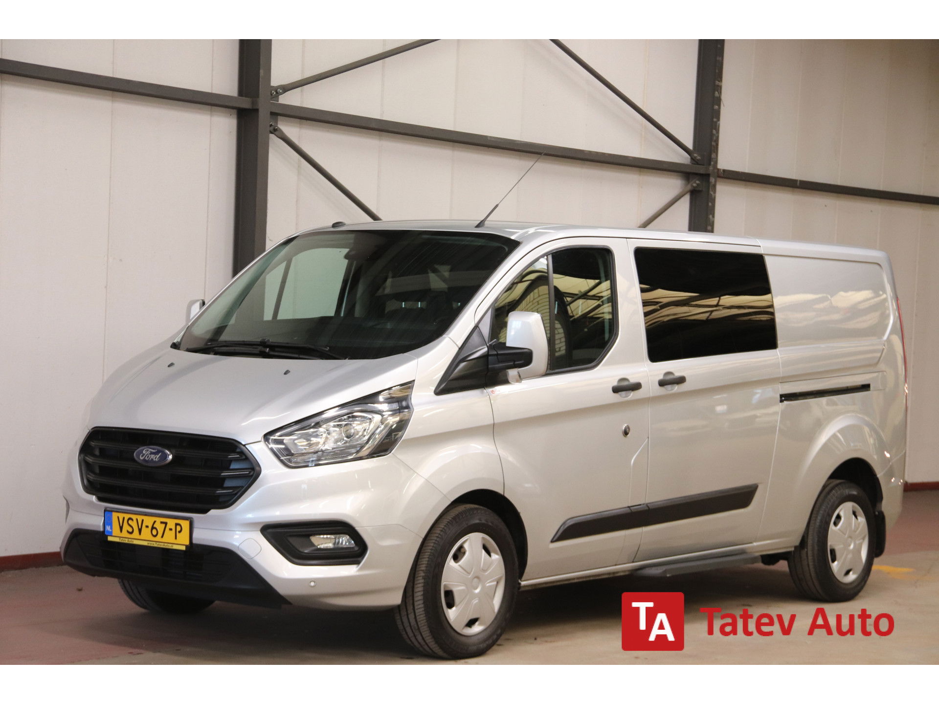 Ford Transit Custom L2H1 DC DUBBEL CABINE AUTOMAAT TREKHAAK leasen ...